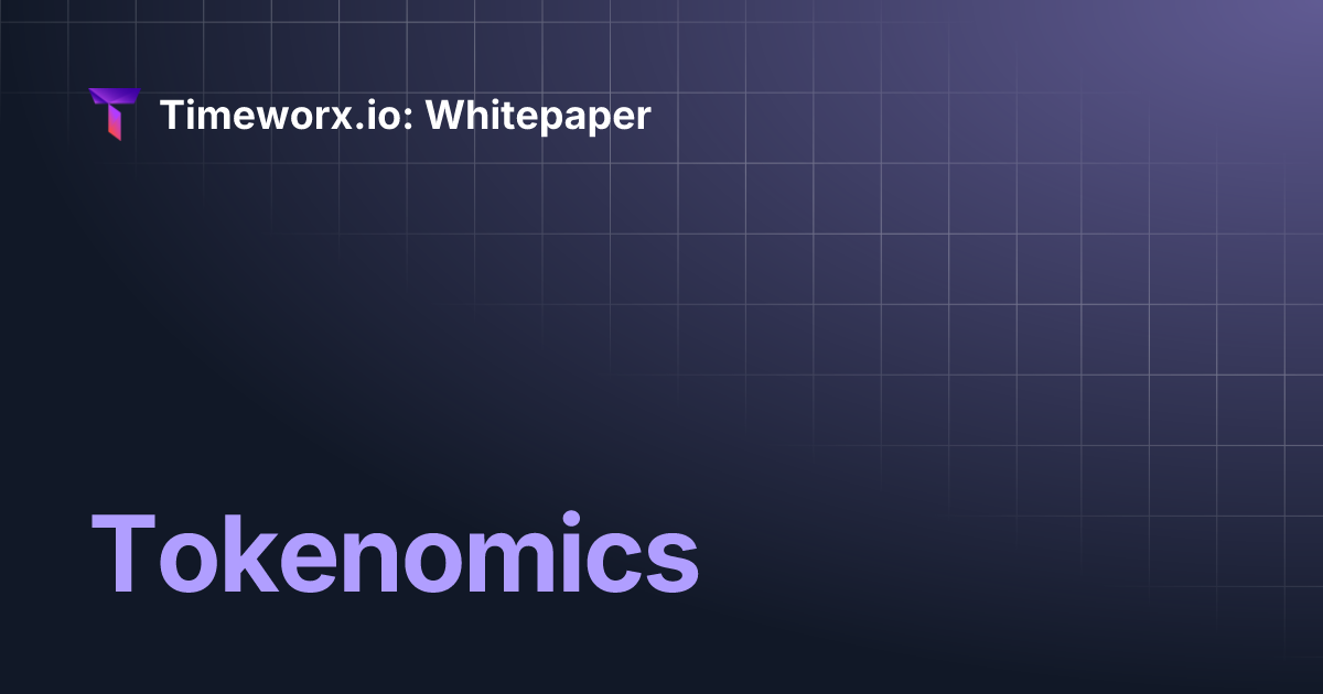 Tokenomics | Timeworx.io: Whitepaper
